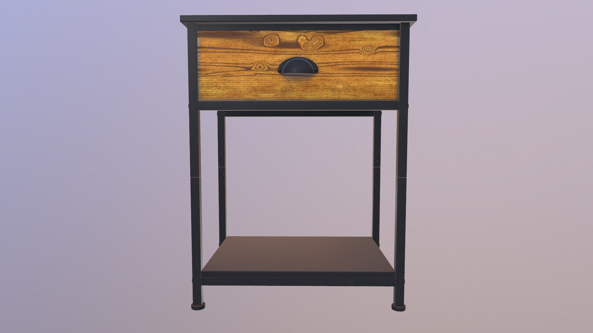 Wooden Side Table 3D Model - TurboSquid 2403290