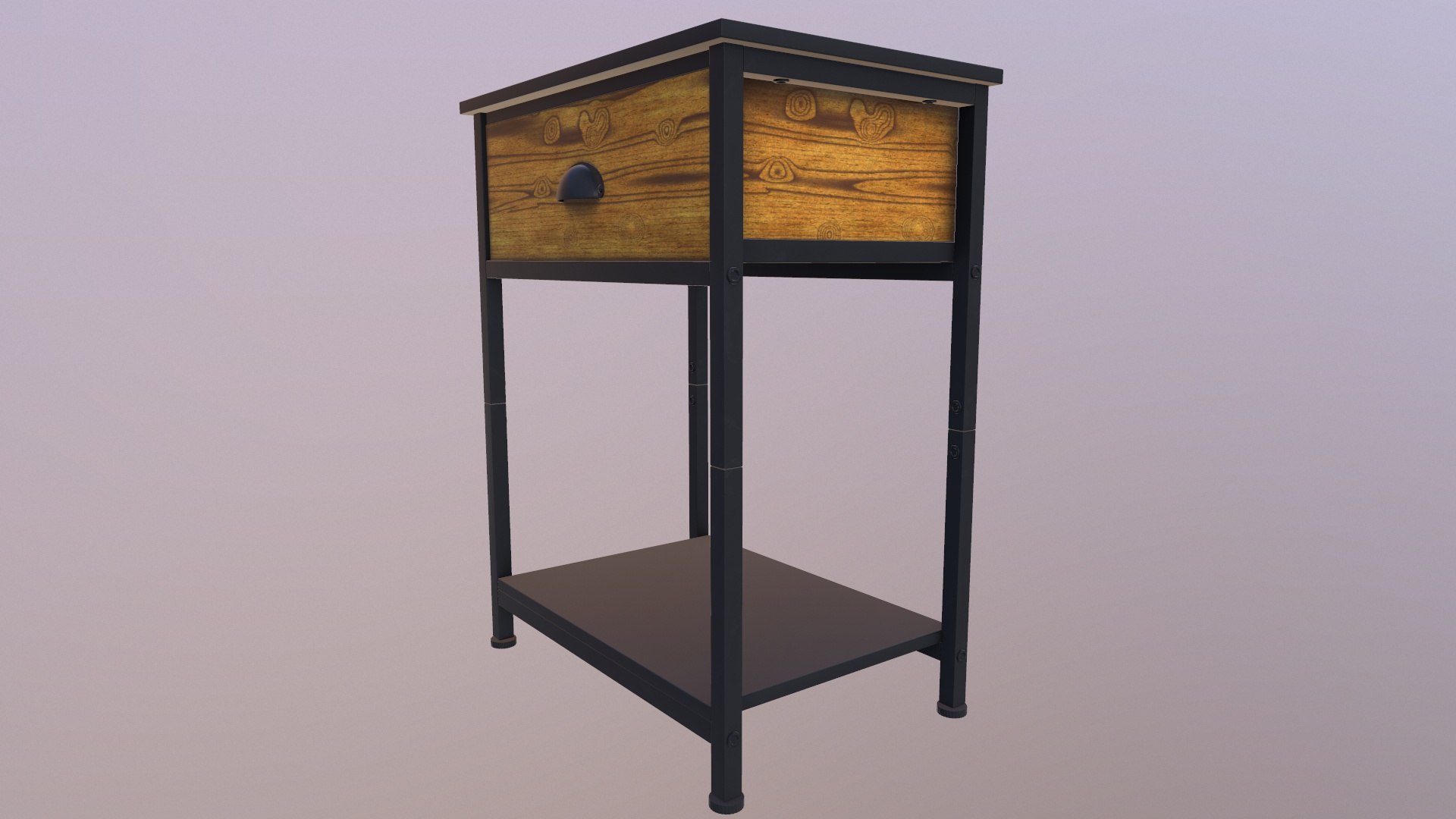 Wooden Side Table 3D Model - TurboSquid 2403290