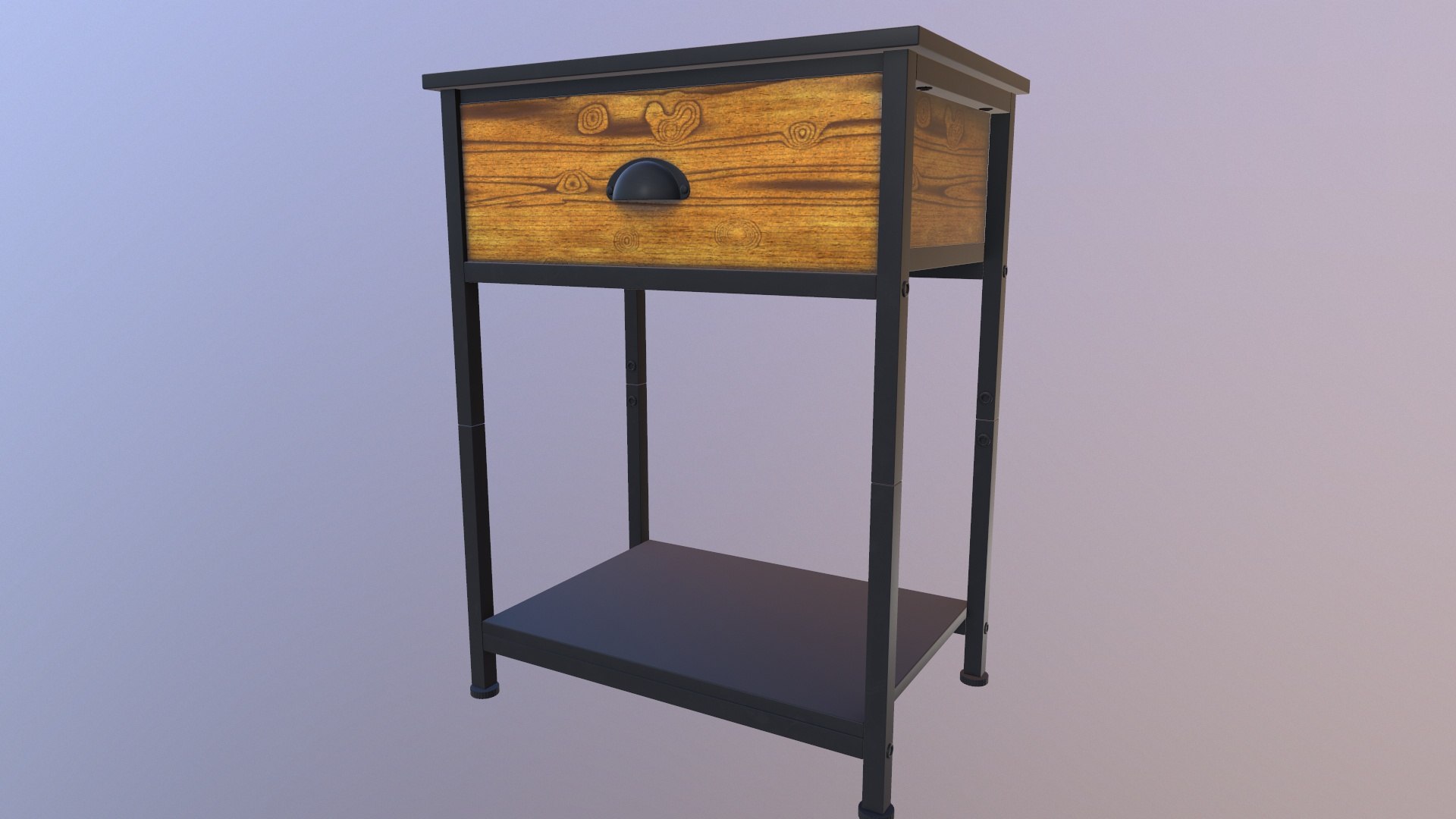 Wooden Side Table 3D Model - TurboSquid 2403290