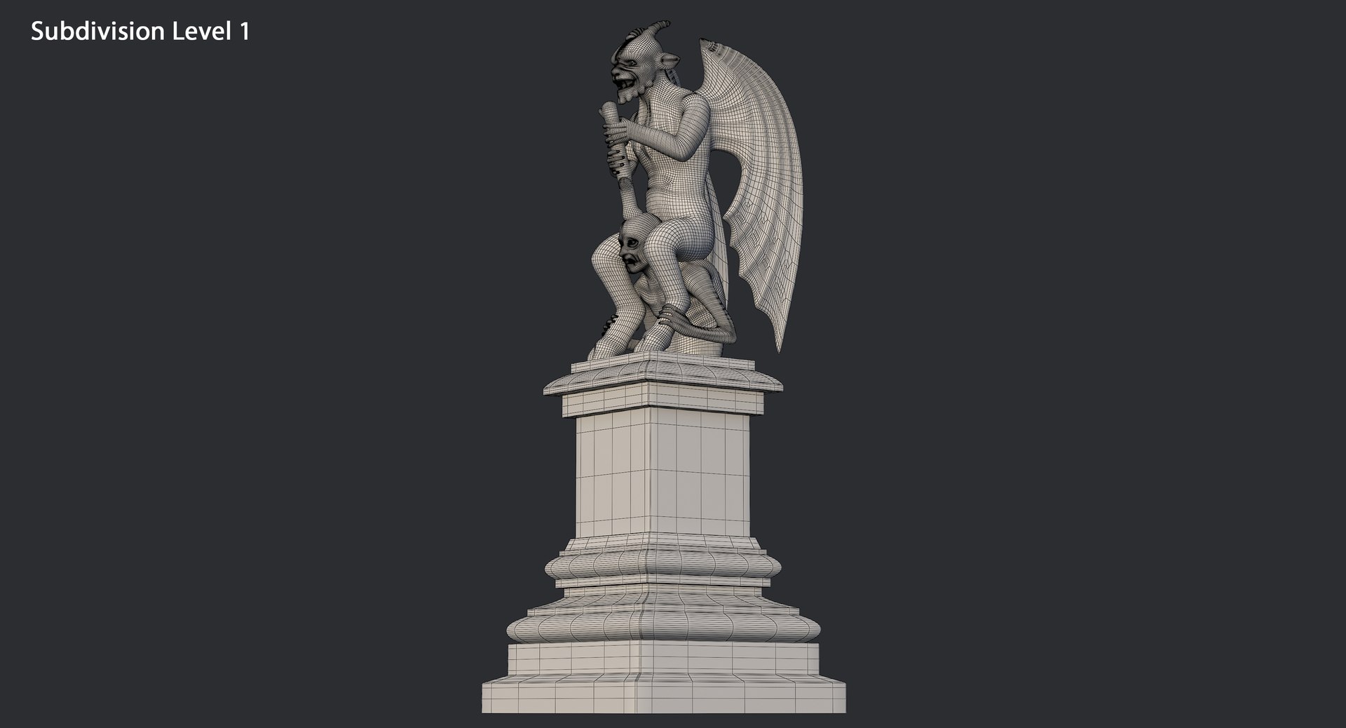 Gothic Statue 03 3D - TurboSquid 1212400
