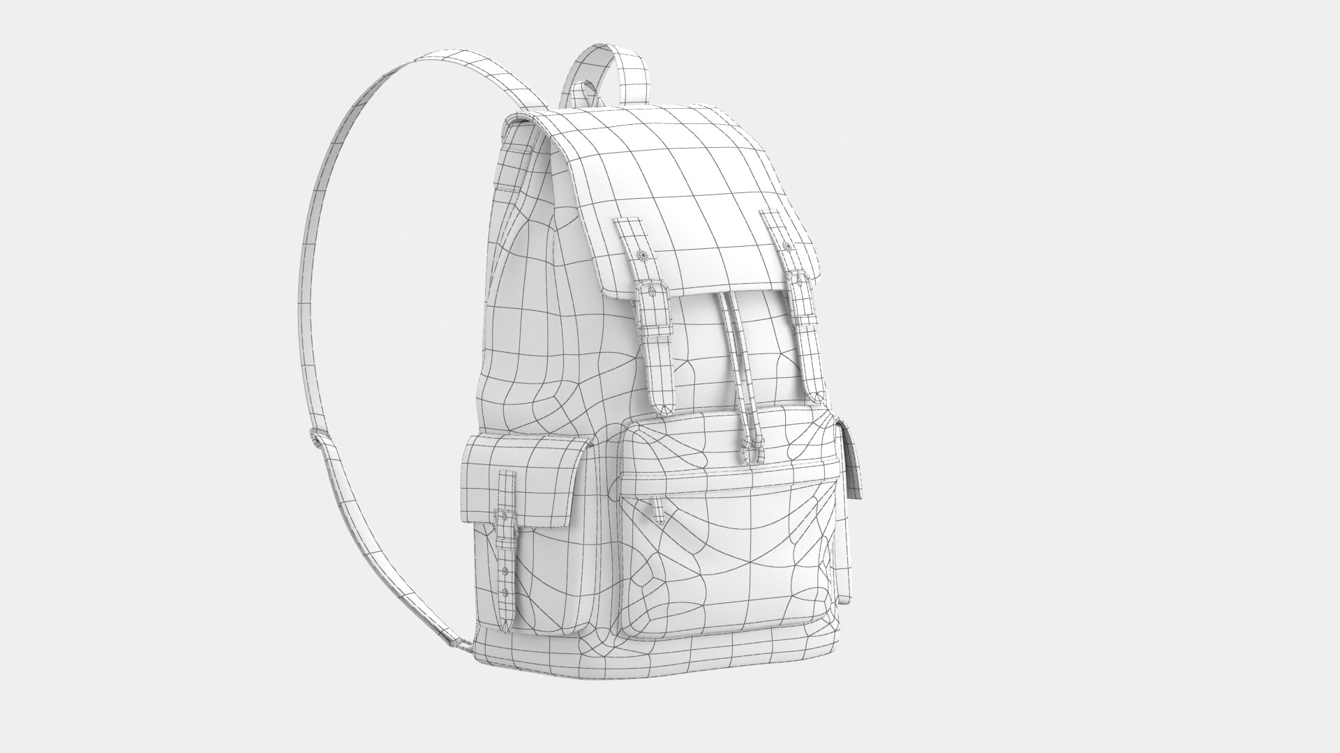 Laptop Backpack Leather 3D Model - TurboSquid 1773417