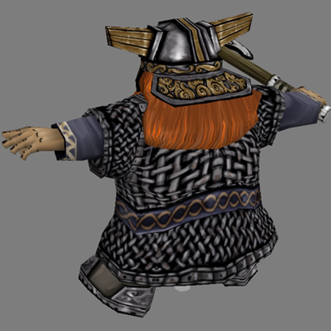3dsmax Fantasy Warrior - Dwarf