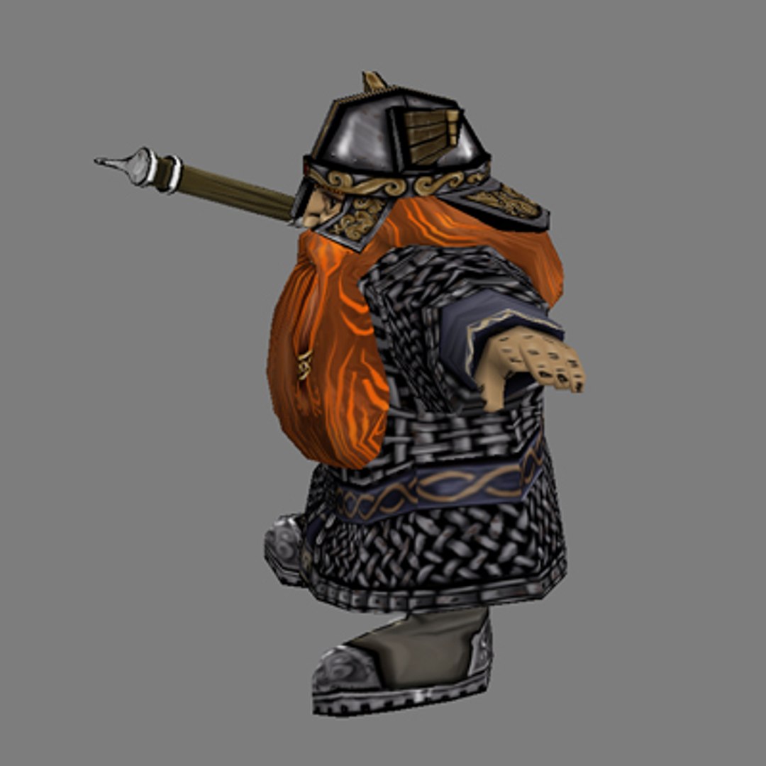 3dsmax Fantasy Warrior - Dwarf