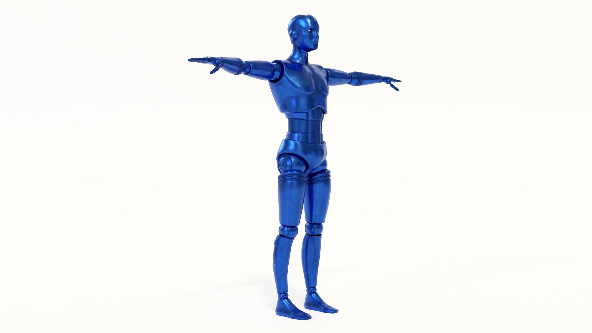 3D Blue Robot Man Model - TurboSquid 1831144