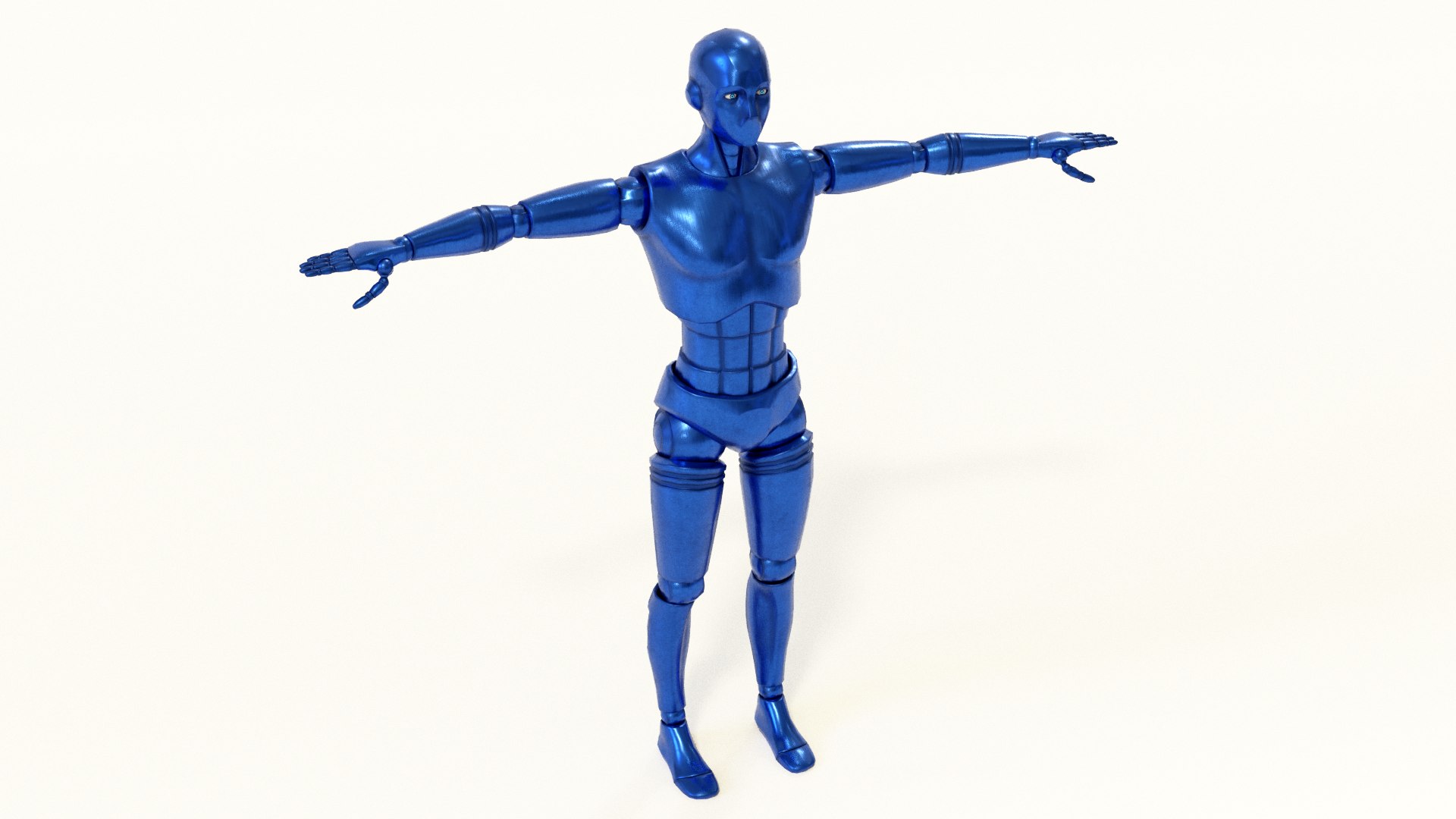 3D Blue Robot Man Model - TurboSquid 1831144