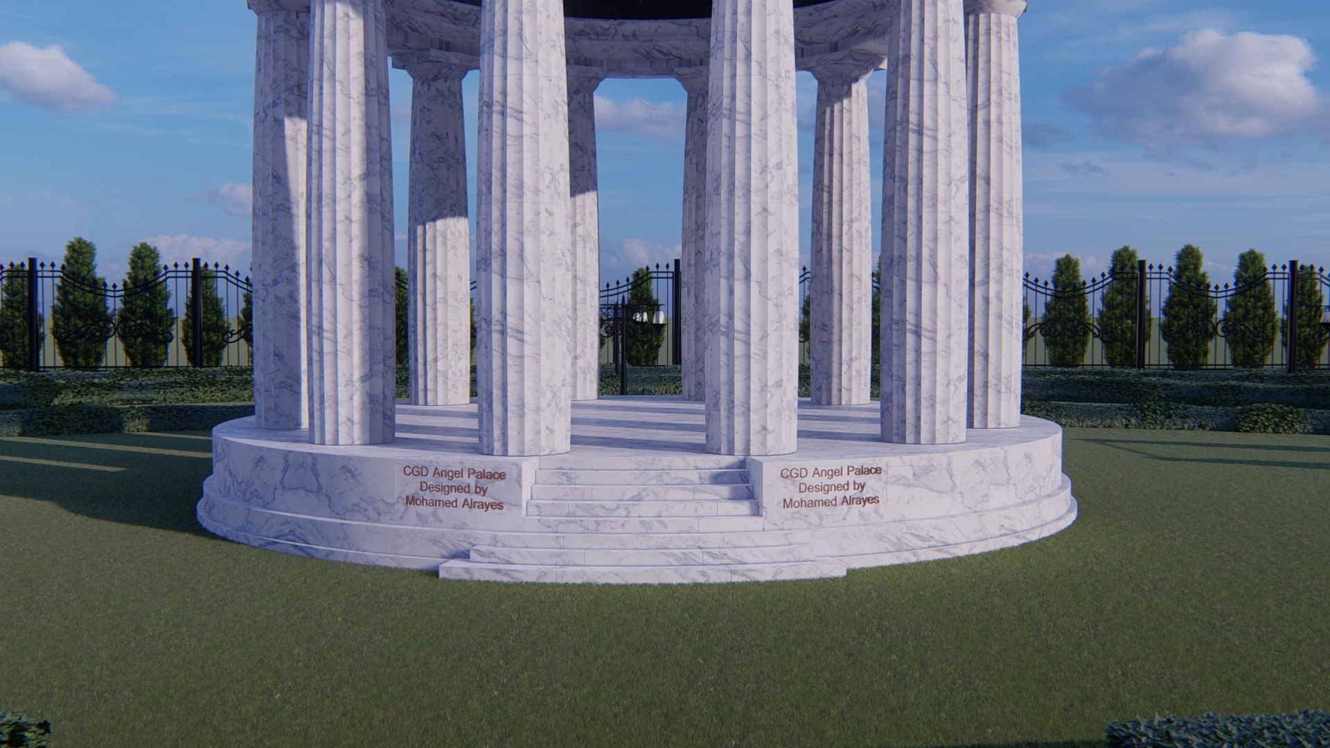 3D angel palace model - TurboSquid 1538114