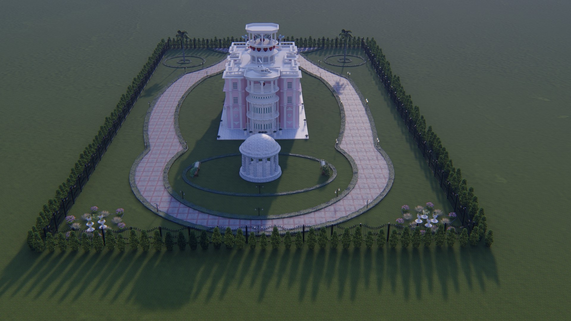 3D angel palace model - TurboSquid 1538114