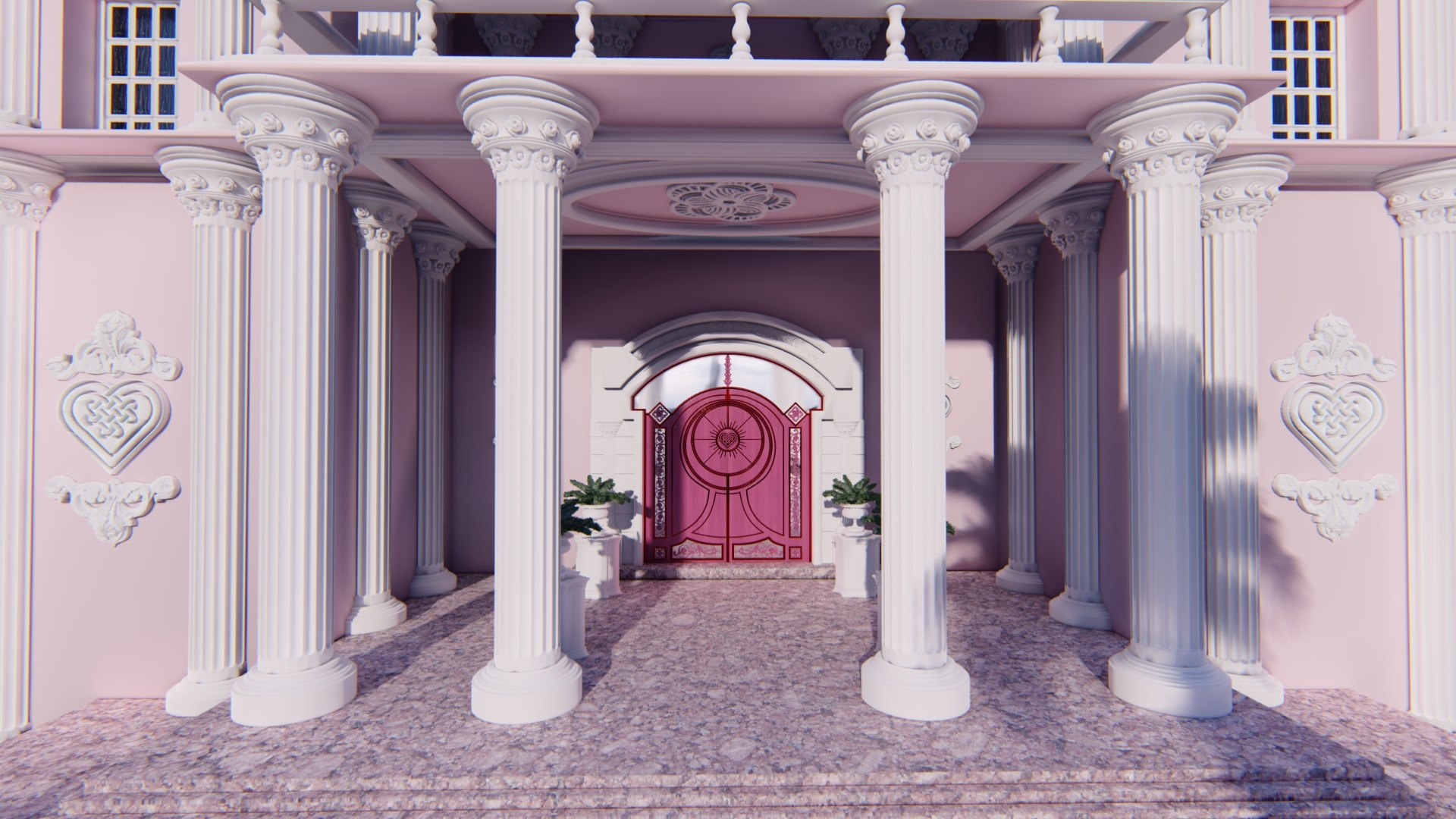 3D angel palace model - TurboSquid 1538114
