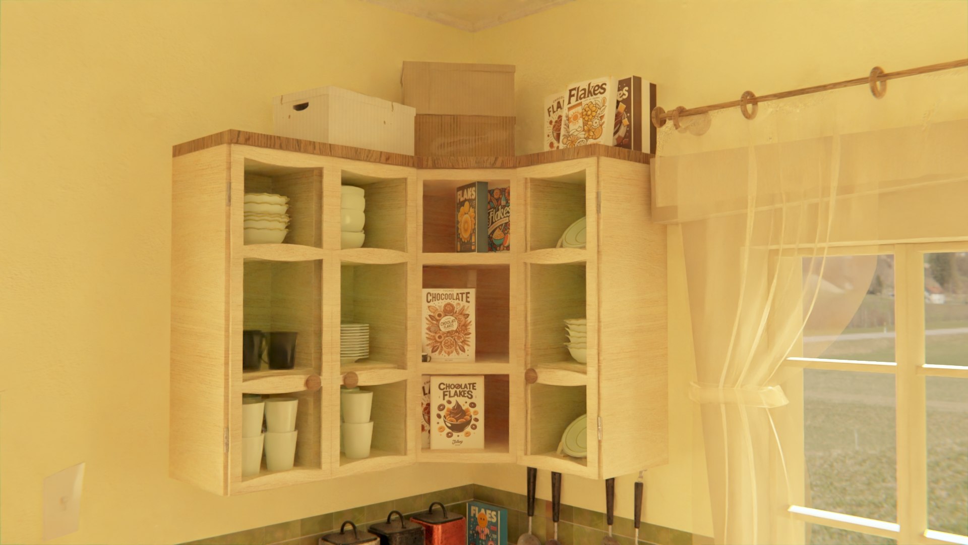 3D Cartoon Kitchen Room Props model - TurboSquid 2168508