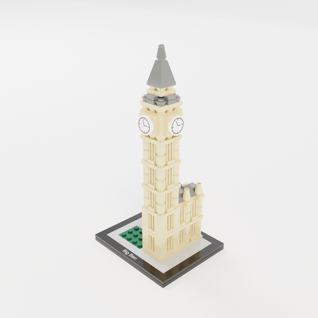 Free Lego Architecture - Big Ben 3D model - TurboSquid 1859199