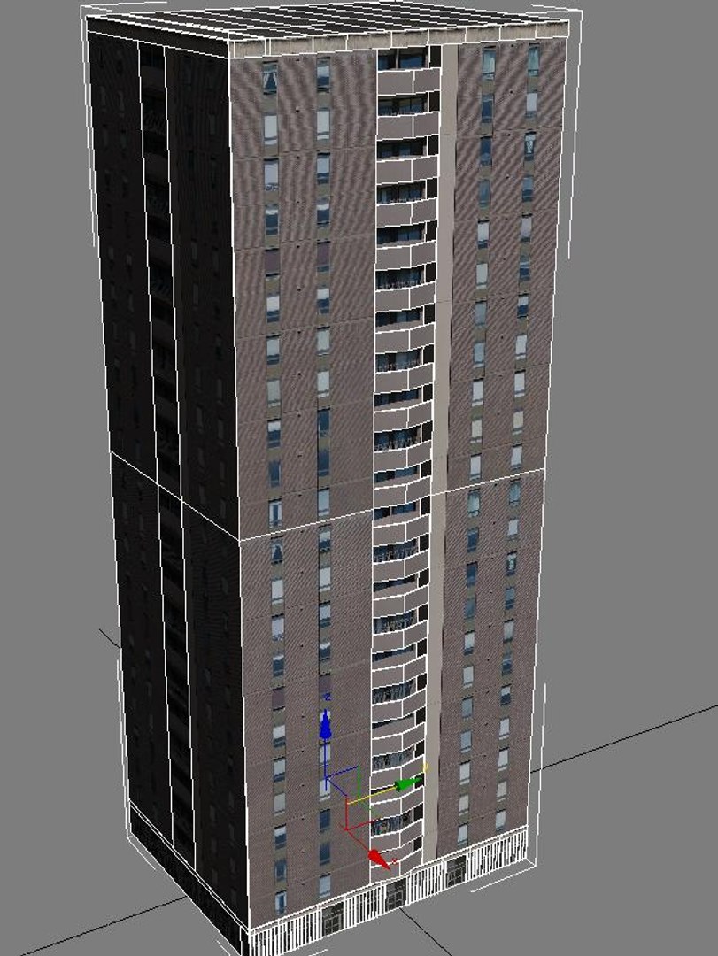 skyscraper house 3d model