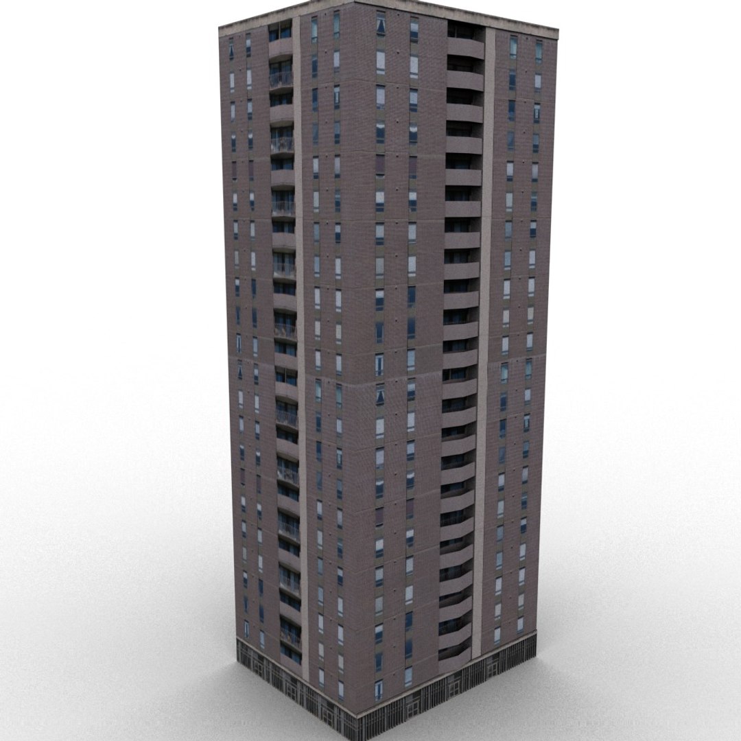 skyscraper house 3d model