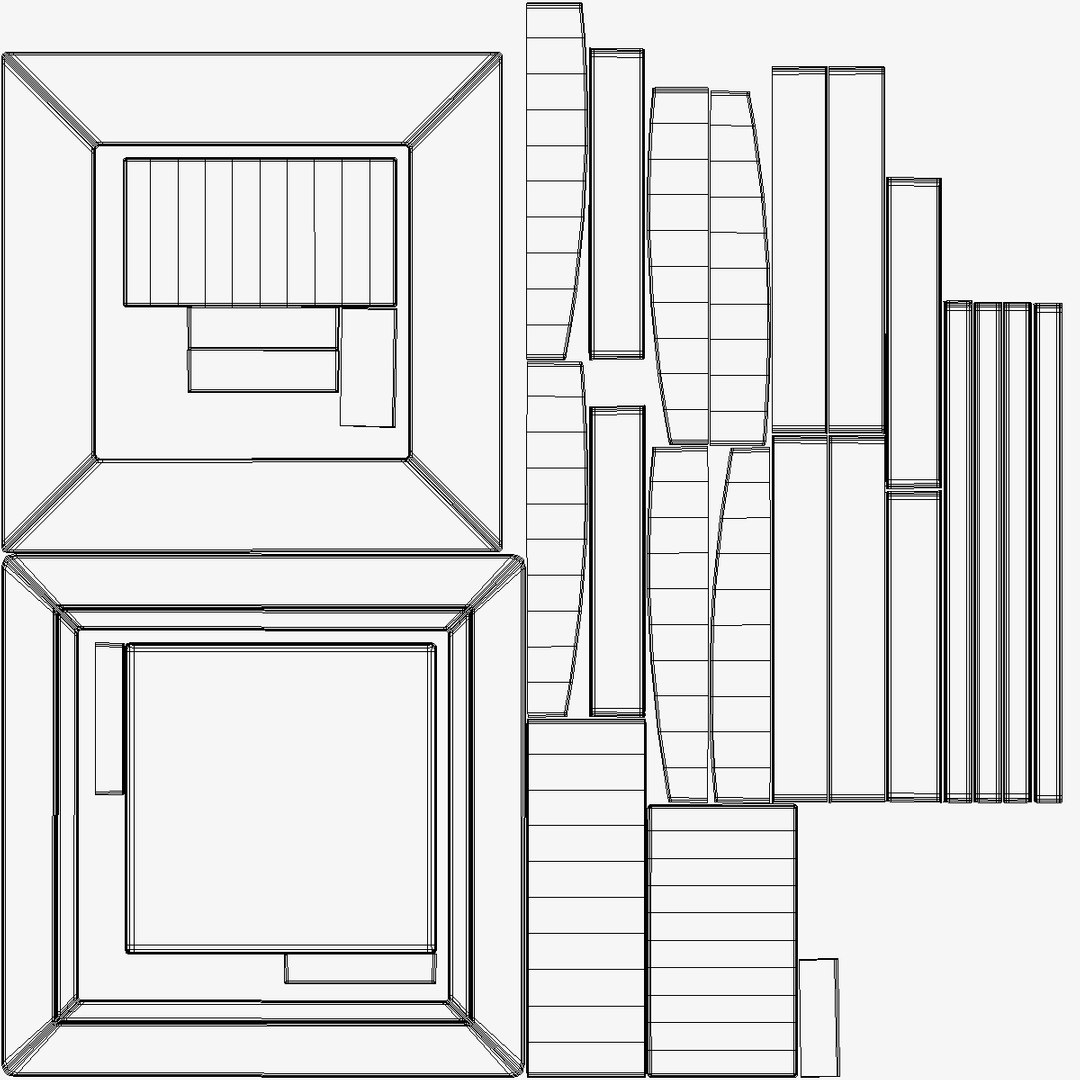White Triple Power Switch 3D Model - TurboSquid 1351129