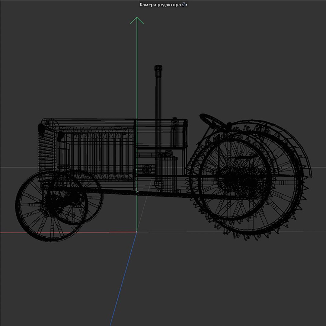 3D old rusty tractor - TurboSquid 2109609