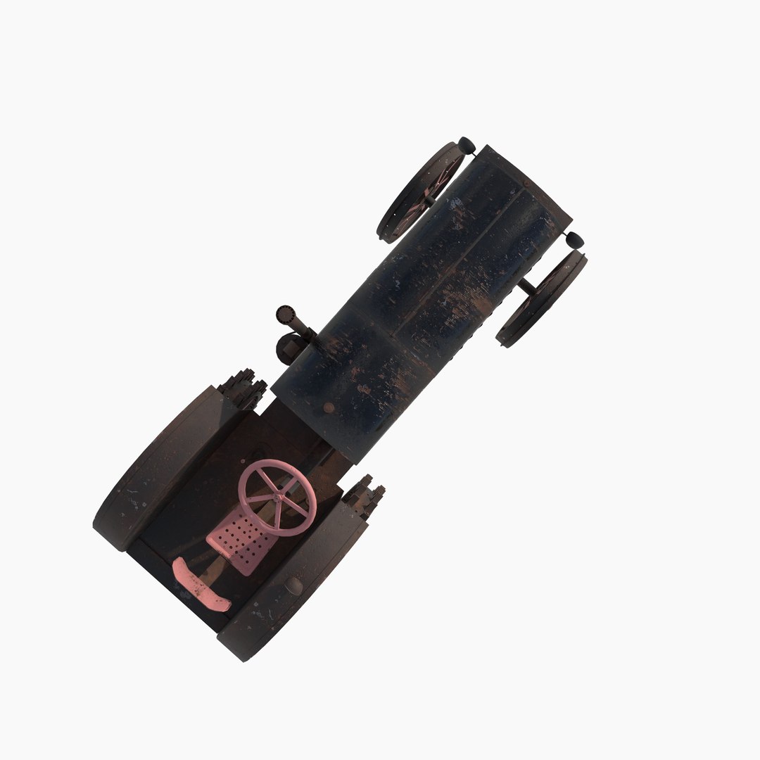 3D old rusty tractor - TurboSquid 2109609