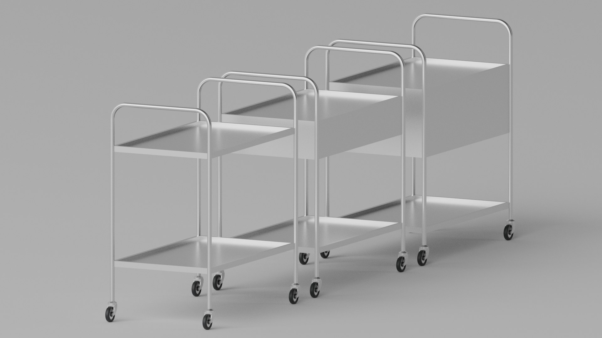 Hospital Medical Trolley Cart 3D Model - TurboSquid 2462518