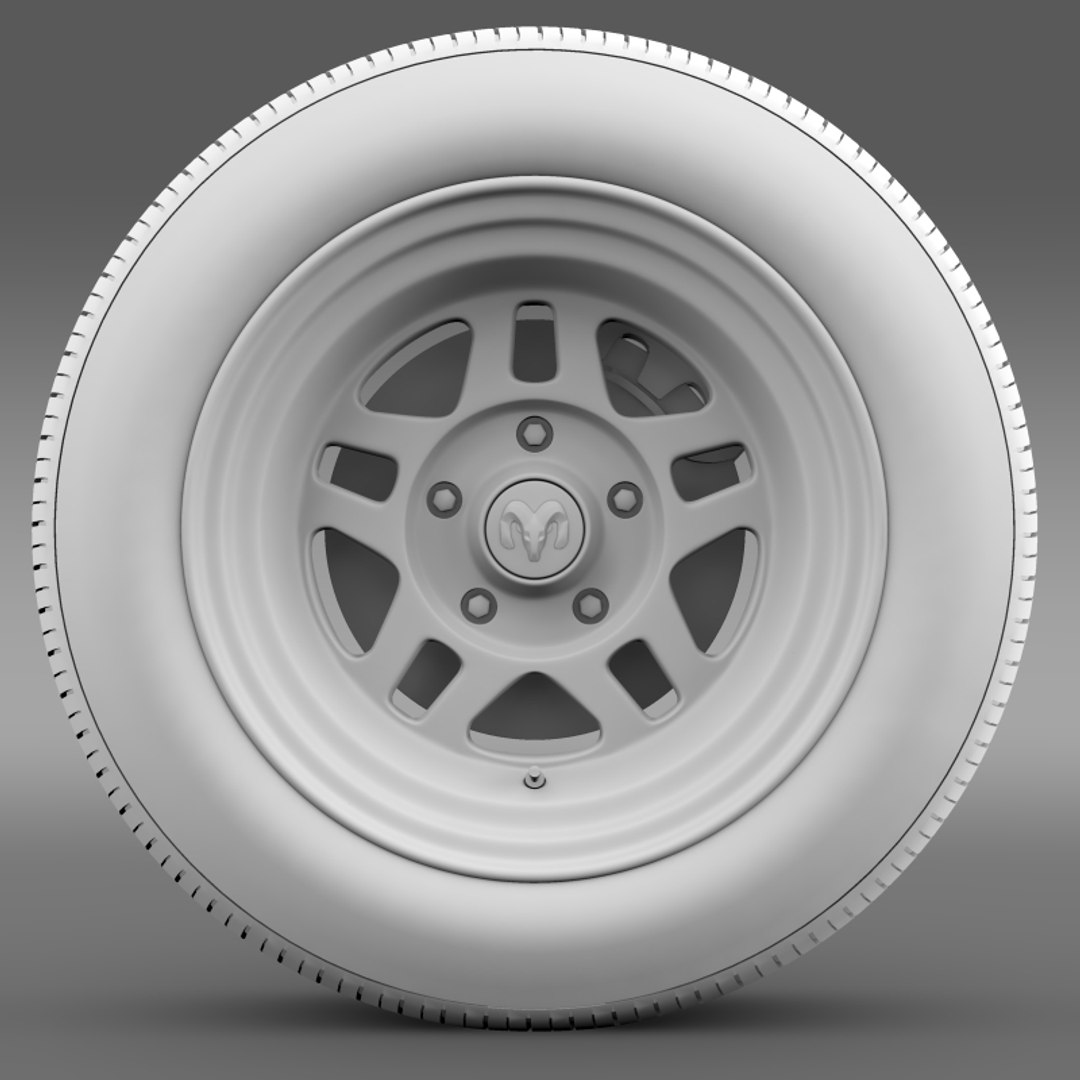 Dodge Challenger Mopar Wheel 3d Model