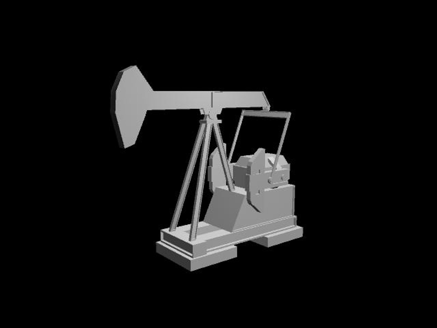 Pumpjack Oilfield 3d Model
