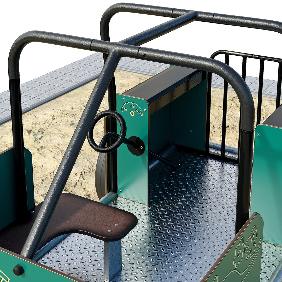 Spring Swing For A Playground. Willy Jeep. HAGS Model - TurboSquid 1857413