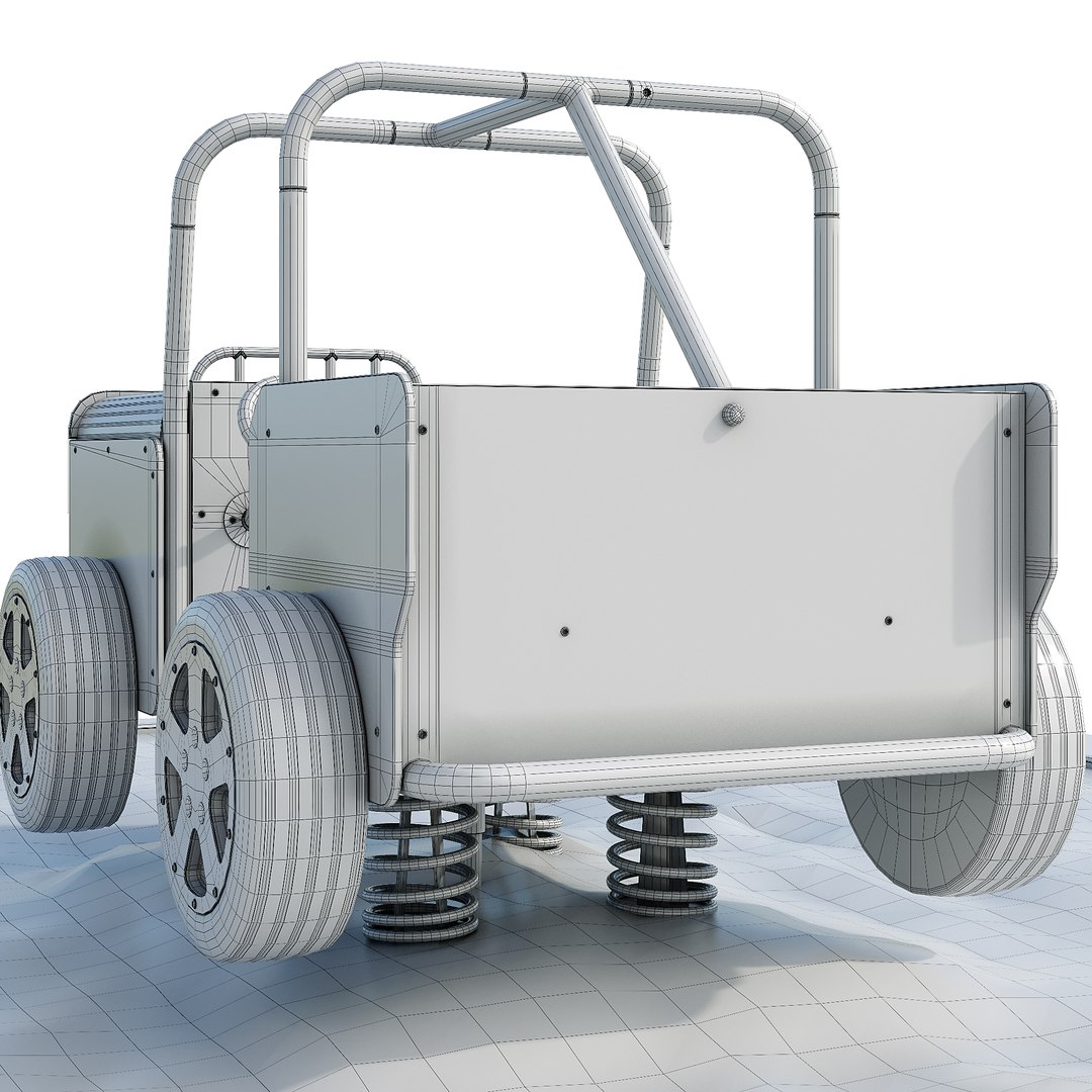 Spring Swing For A Playground. Willy Jeep. HAGS Model - TurboSquid 1857413