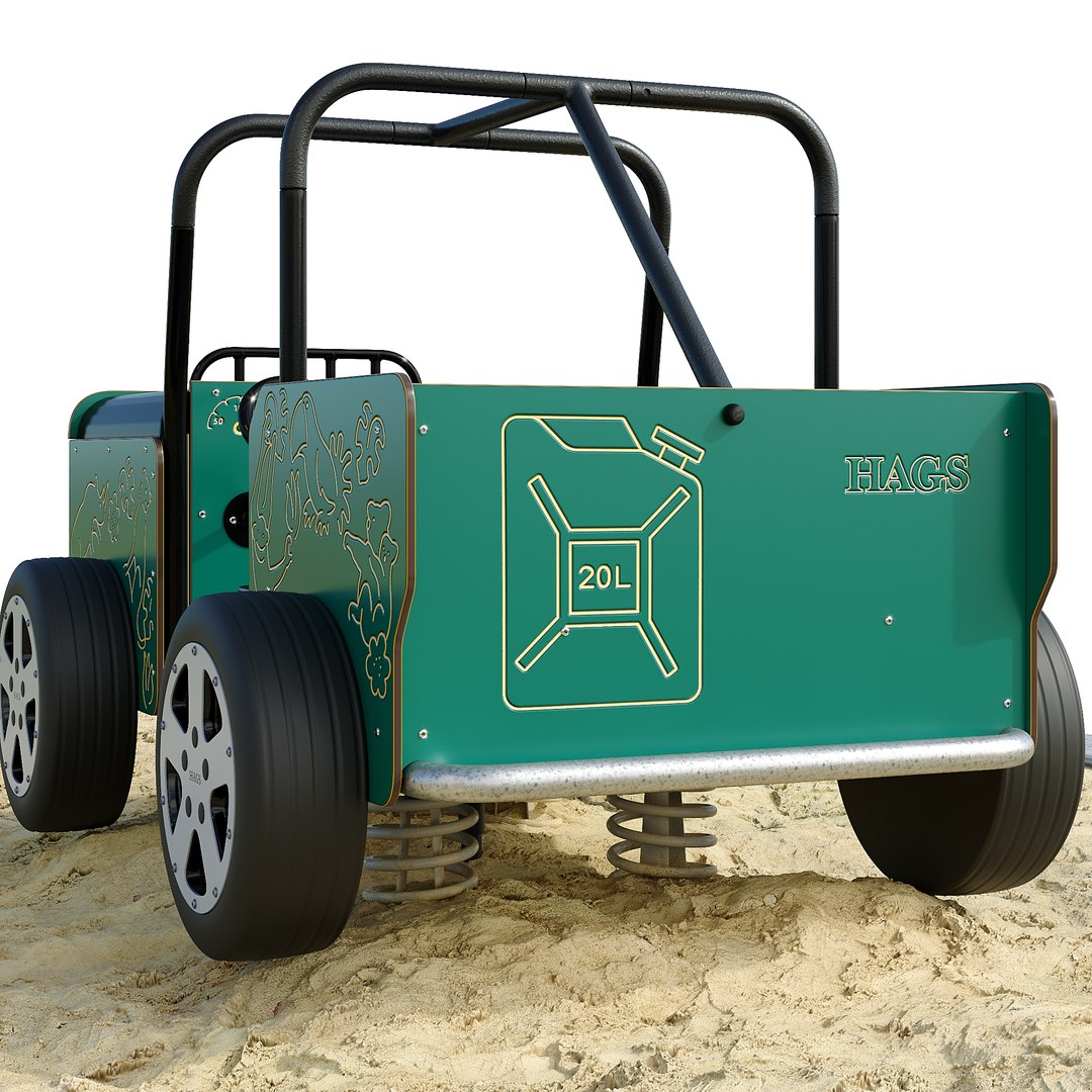 Spring Swing For A Playground. Willy Jeep. HAGS Model - TurboSquid 1857413