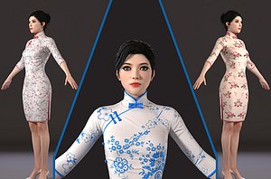 3D Cheongsam Models | TurboSquid
