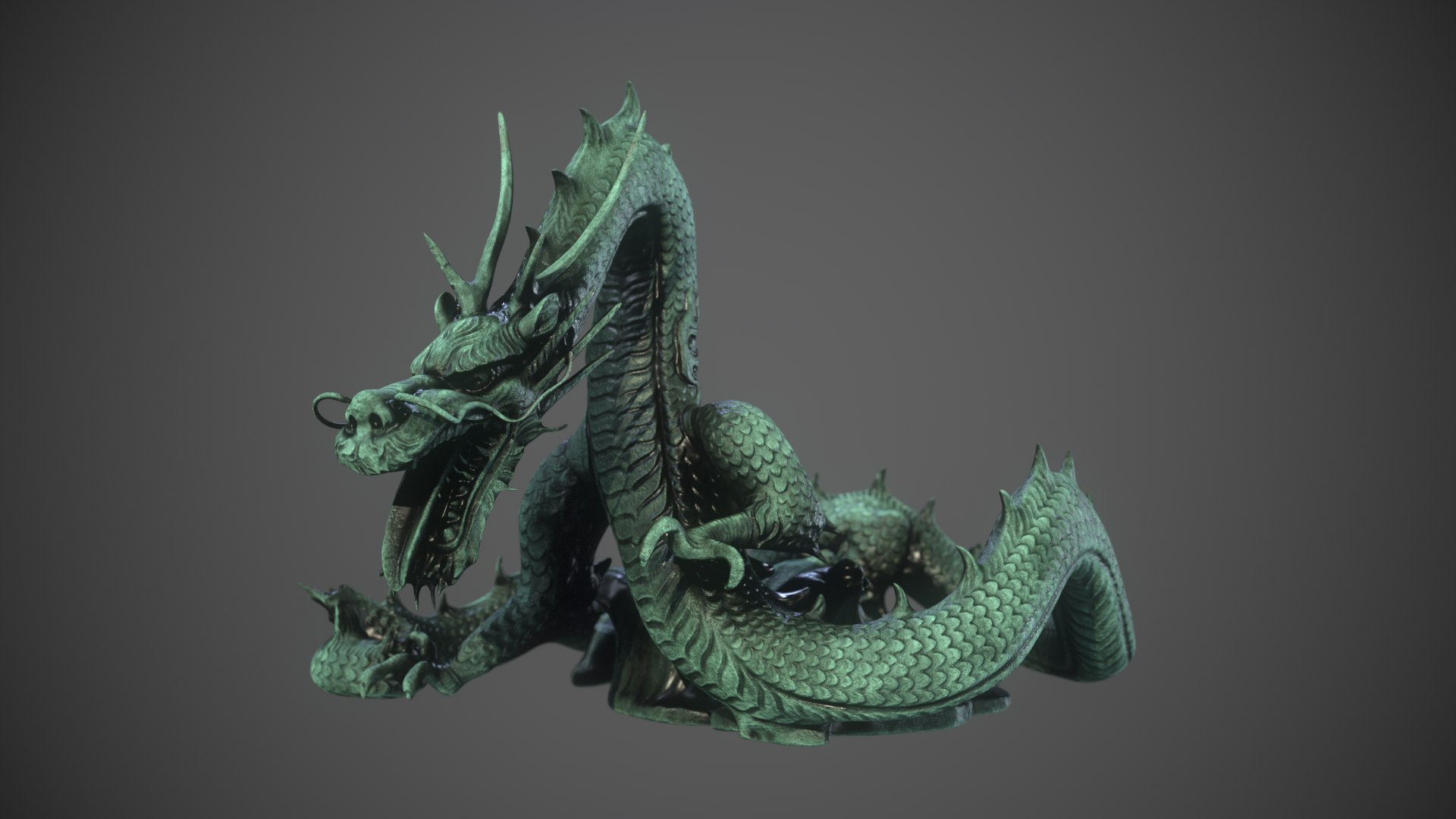 3D Model Dragon Statue 4 - TurboSquid 2331427