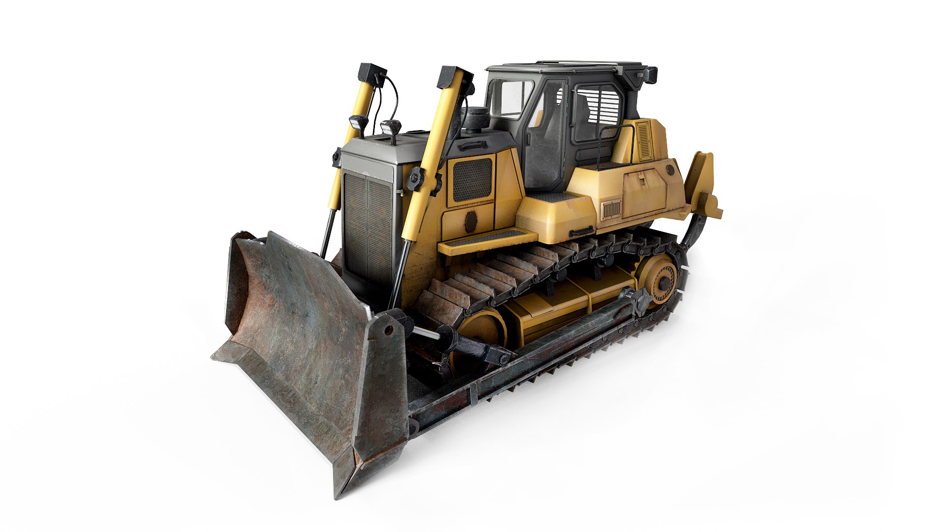 3D Crawler Bulldozer - TurboSquid 2378387