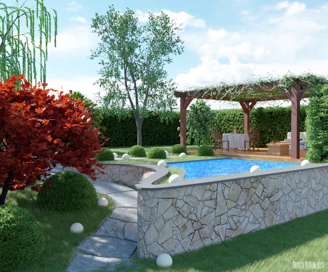 3D Grass Garden Model - TurboSquid 1199845