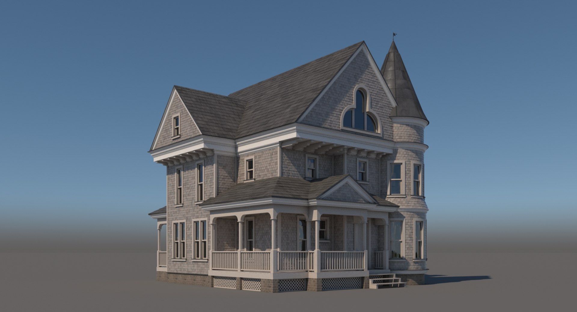 Mansion Realistic 3d Obj