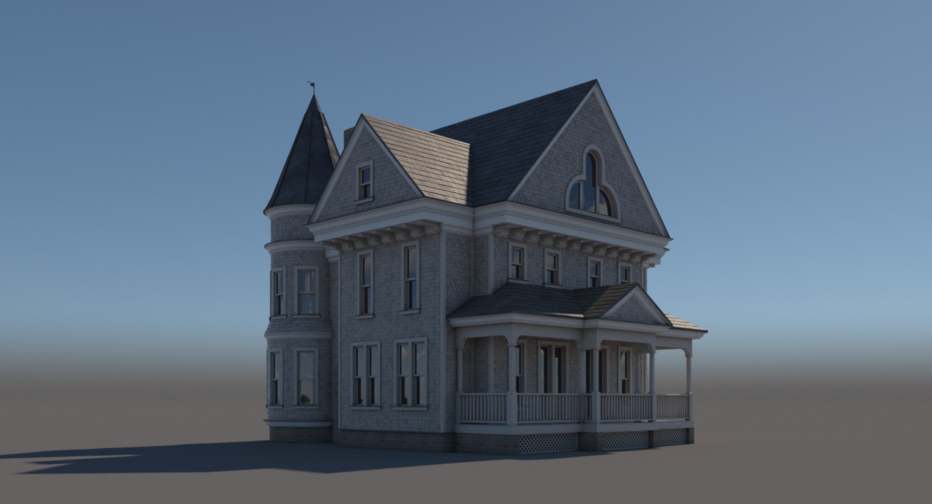 Mansion Realistic 3d Obj