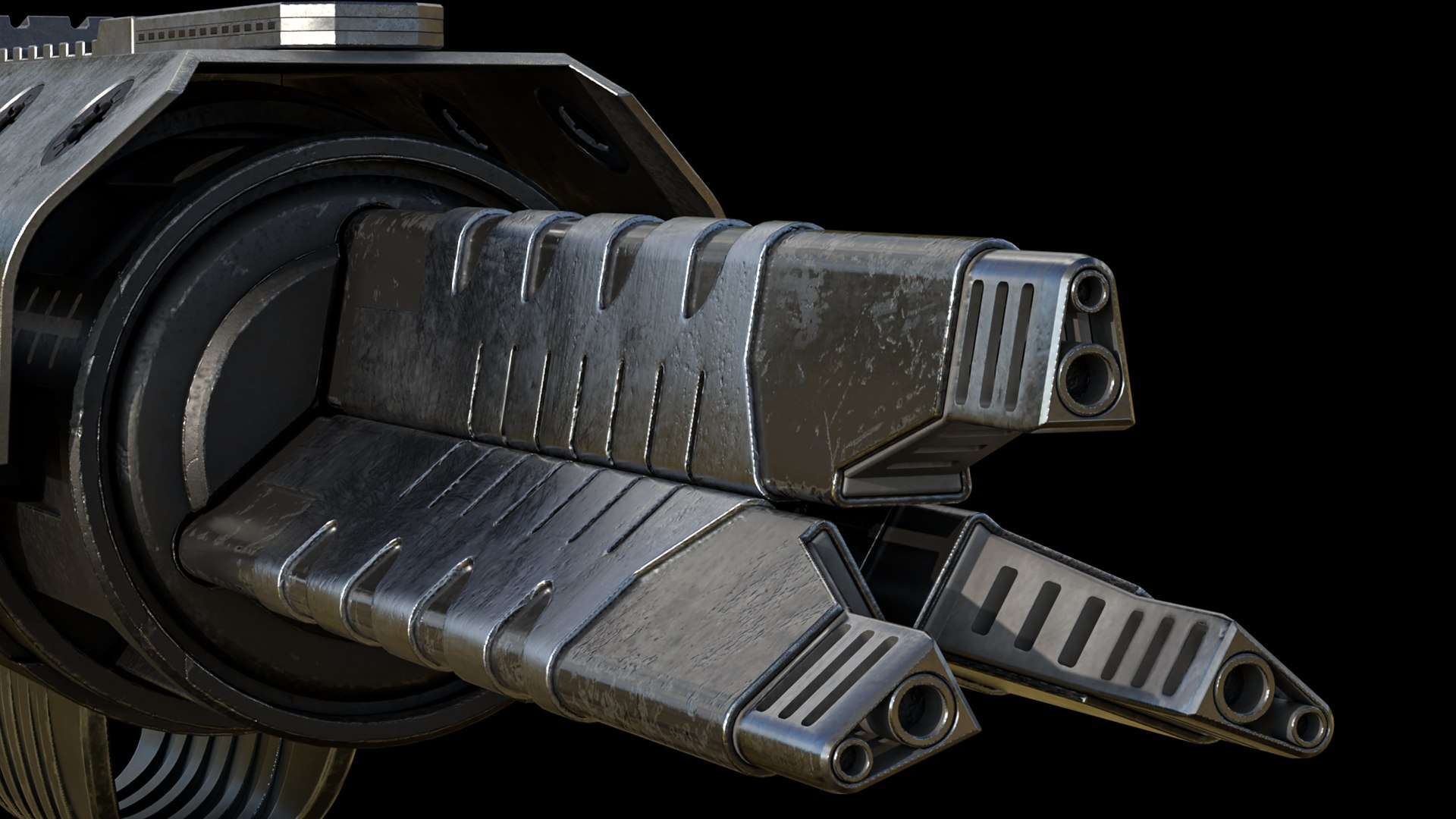 3D cannon arm model - TurboSquid 2021793