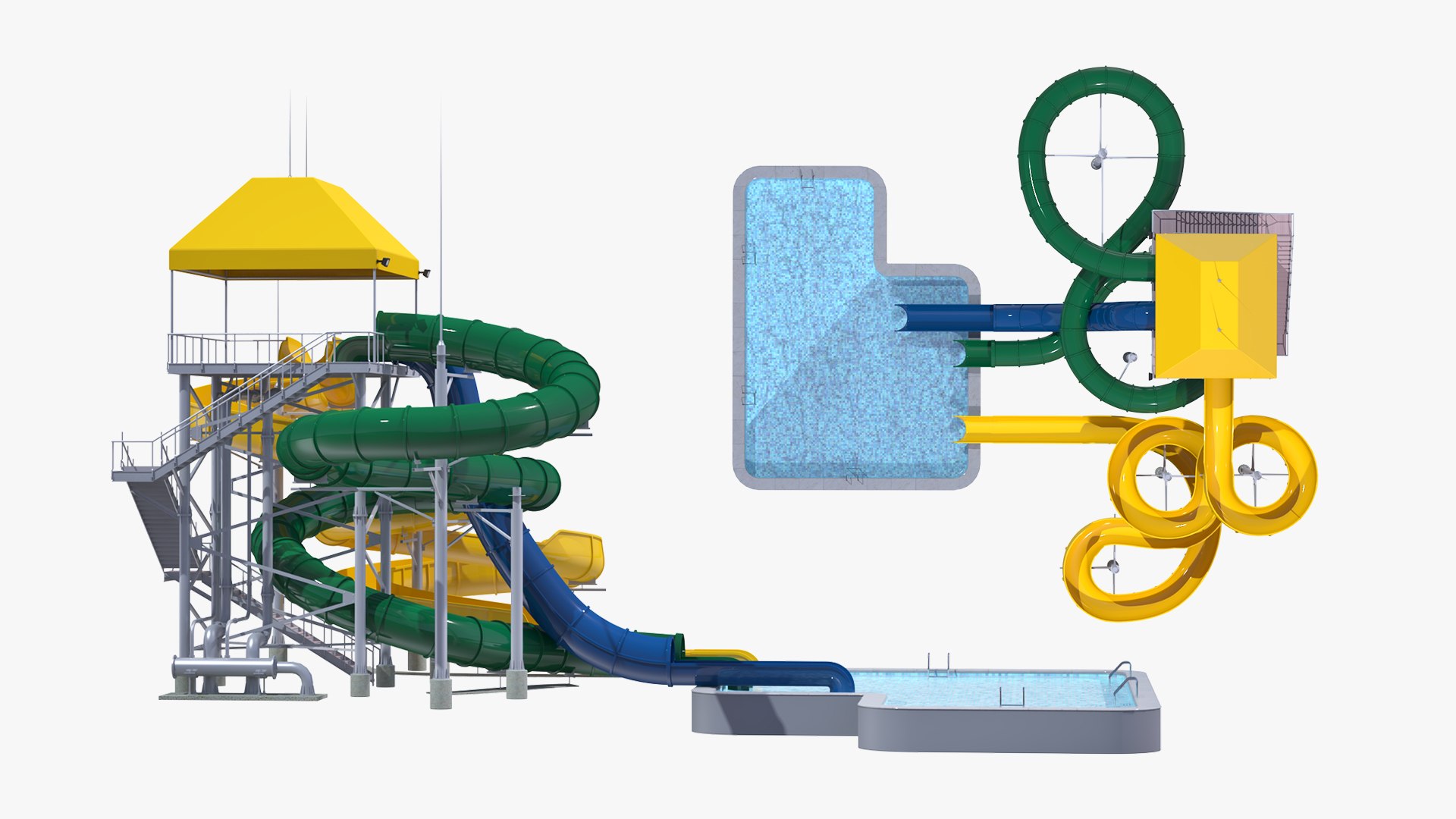 Body Slide Attraction 3D Model - TurboSquid 1495582