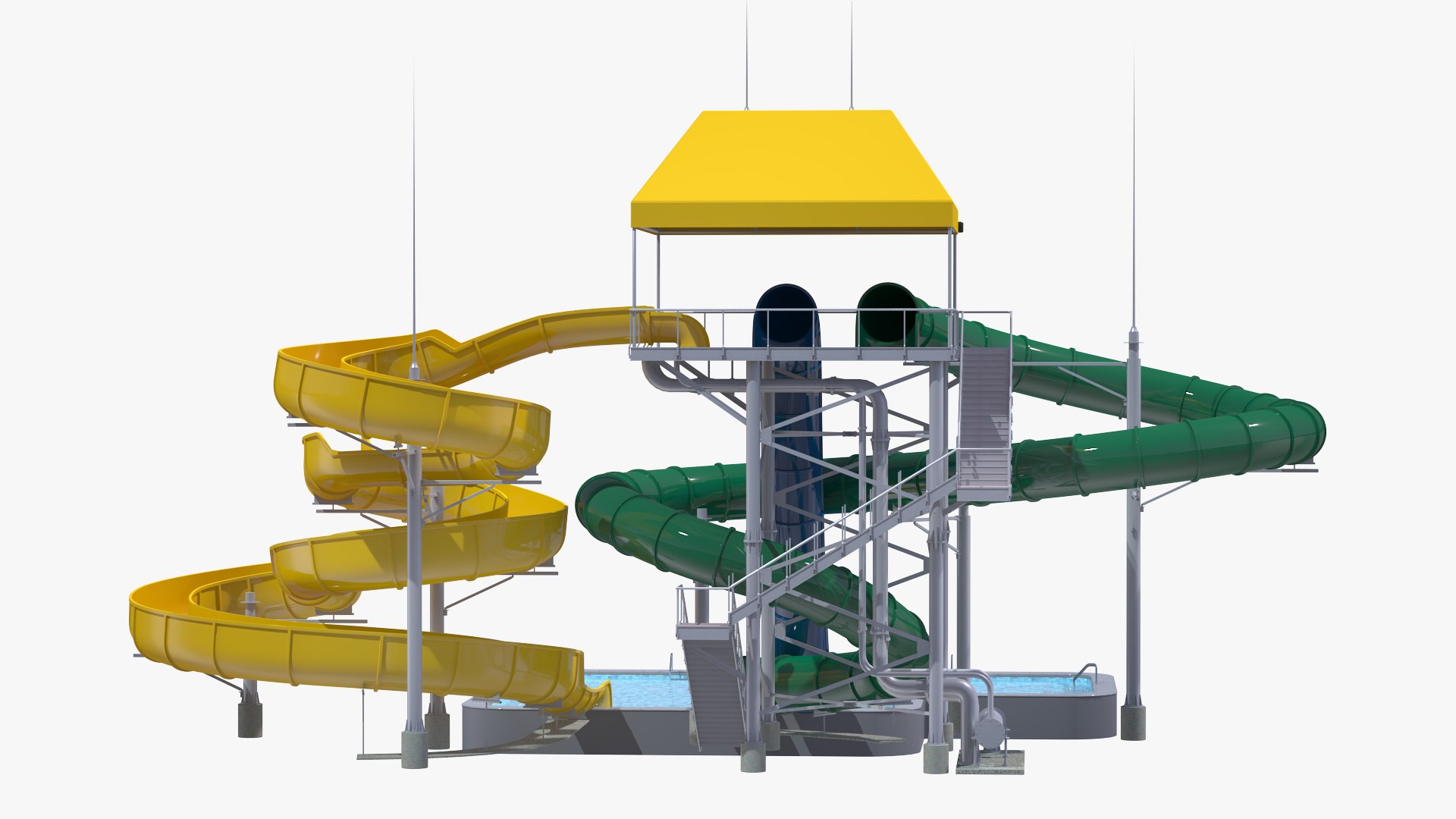 Body Slide Attraction 3D Model - TurboSquid 1495582