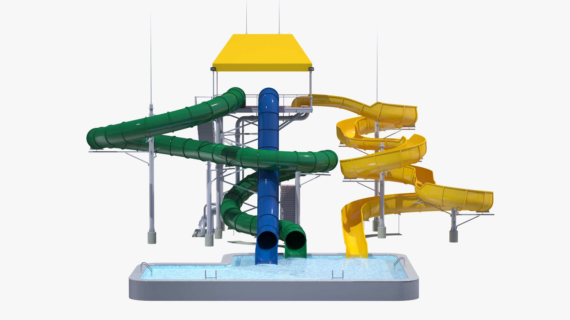 Body Slide Attraction 3D Model - TurboSquid 1495582