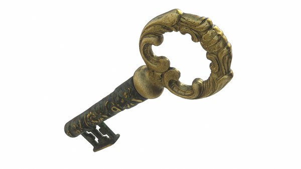 3D Large Decorative Key - TurboSquid 1824510