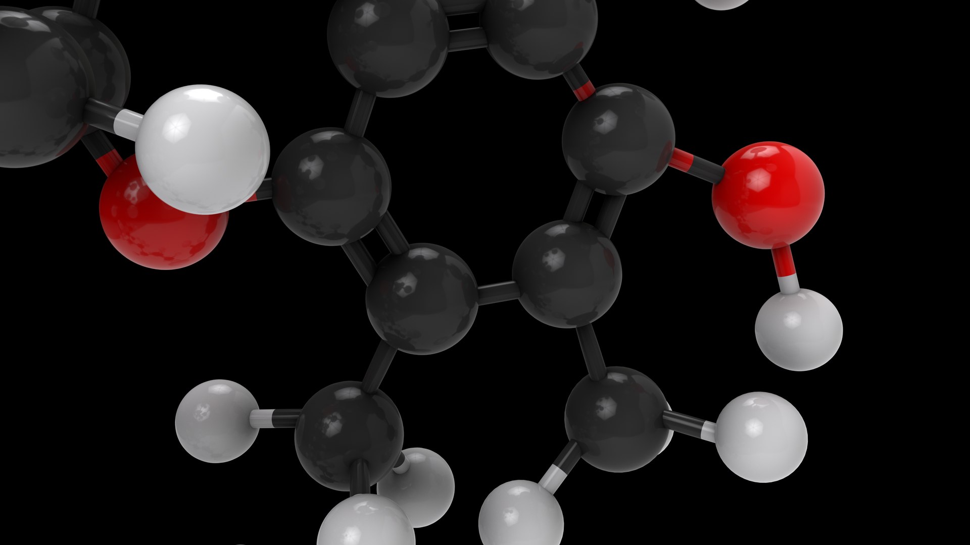 3D Model Vitamin E Molecular Structure - TurboSquid 2192985