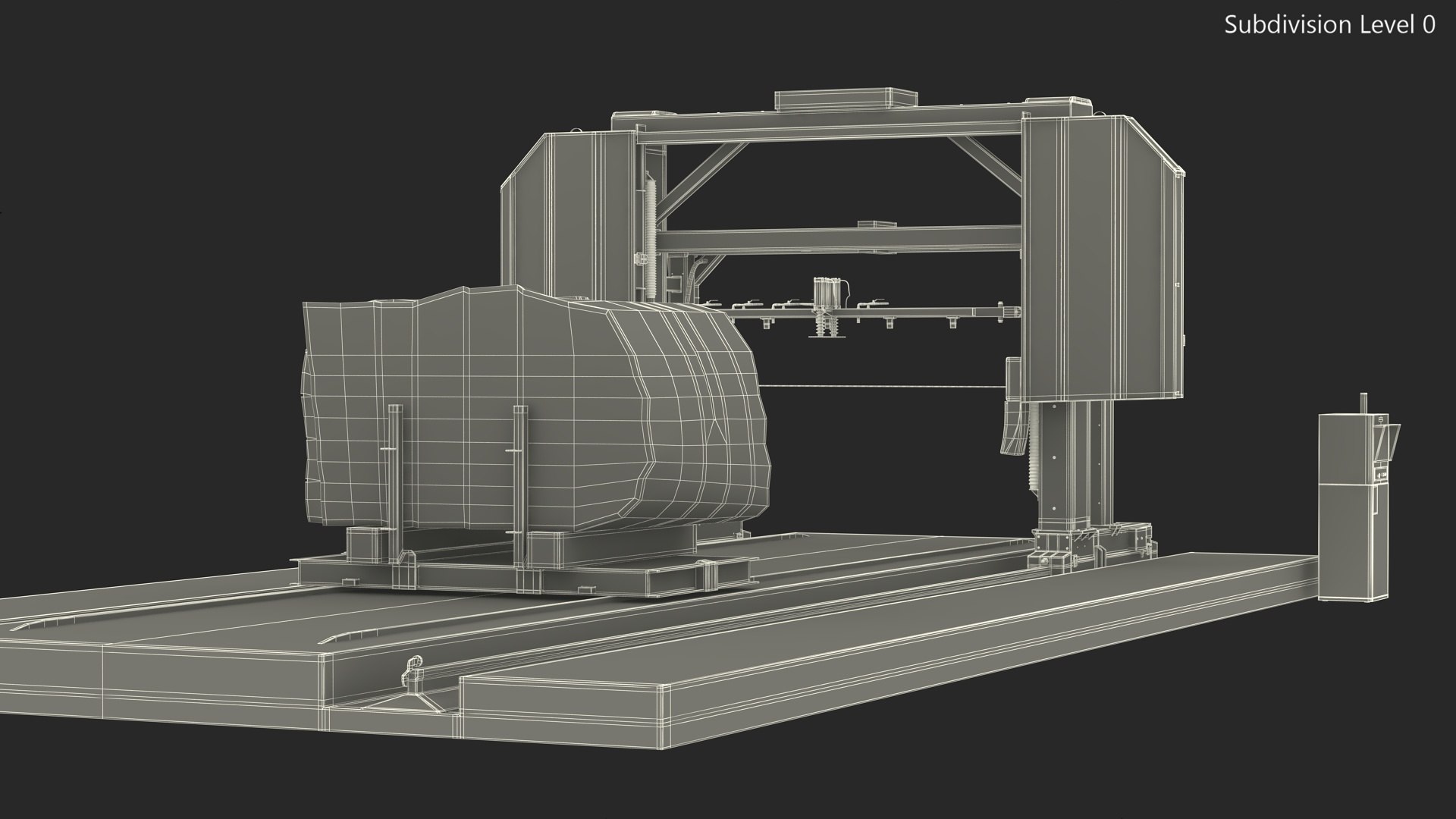 3D Model Cutter Concrete Slab Wire Saw Rigged - TurboSquid 2337834