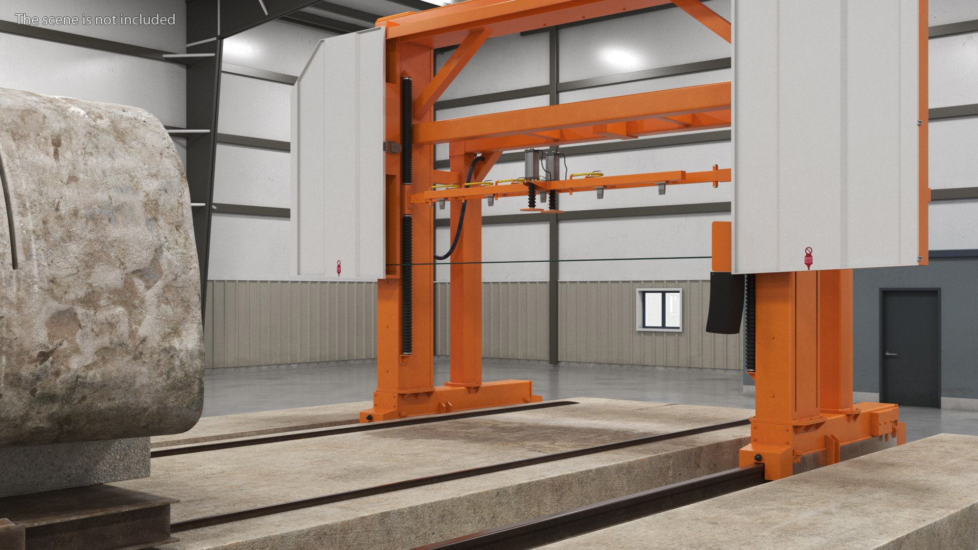 3D Model Cutter Concrete Slab Wire Saw Rigged - TurboSquid 2337834