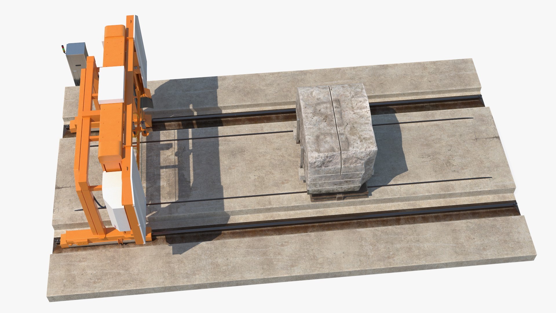 3D Model Cutter Concrete Slab Wire Saw Rigged - TurboSquid 2337834