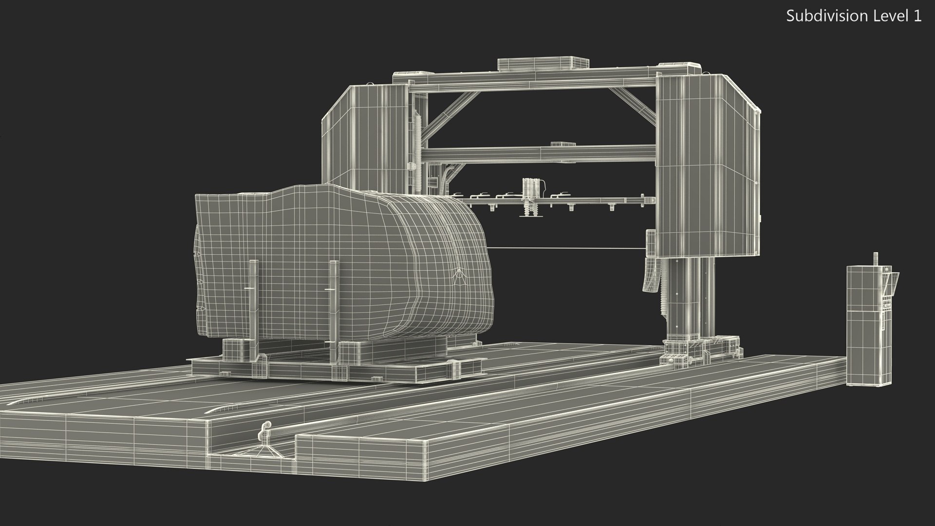 3D Model Cutter Concrete Slab Wire Saw Rigged - TurboSquid 2337834
