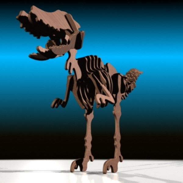 wooden wood 3d model