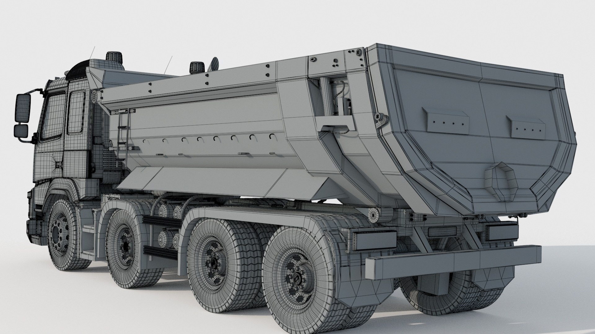 Volvo FMX 500 8x4 Billencs Dump Truck 3D model - TurboSquid 2110217