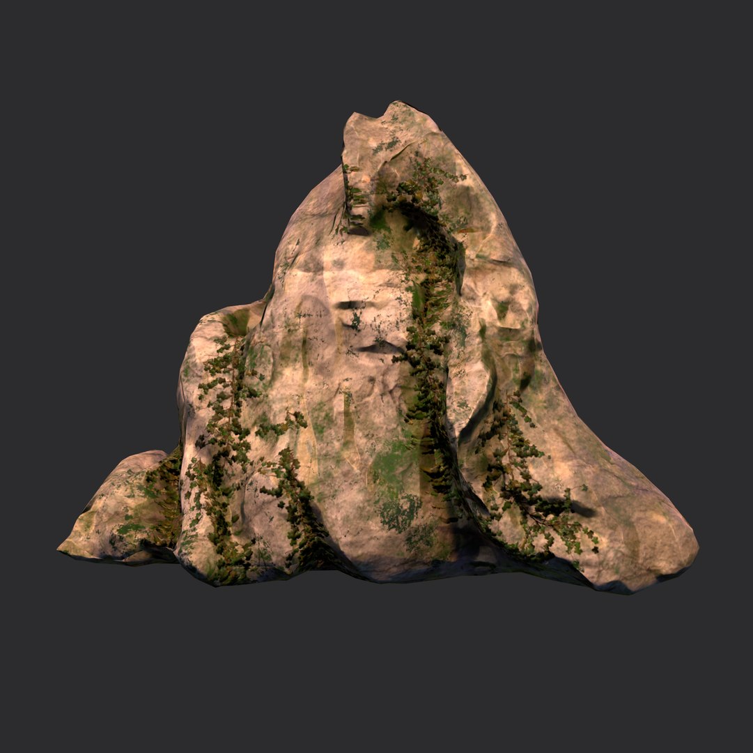 Stone Greenery 3D Model - TurboSquid 1678476