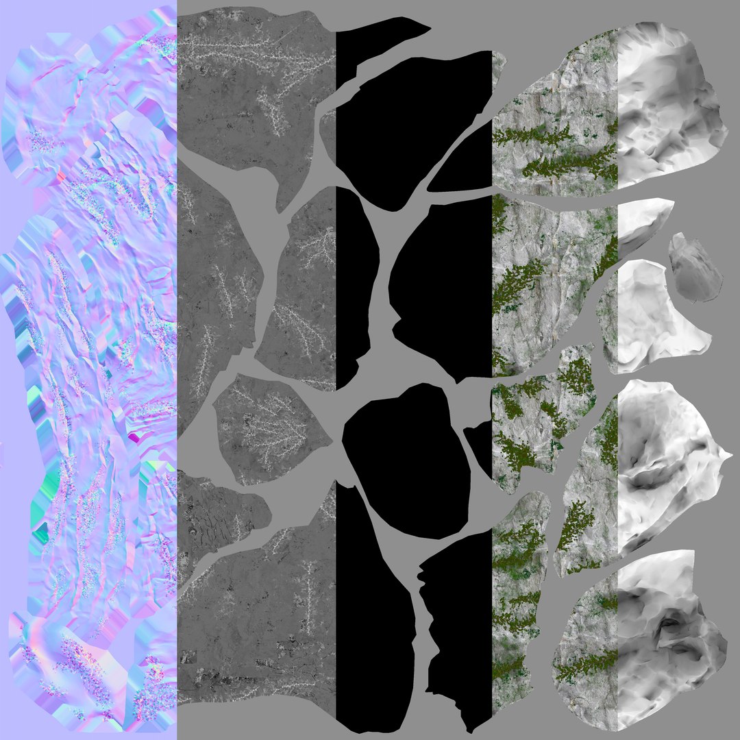 Stone Greenery 3D Model - TurboSquid 1678476