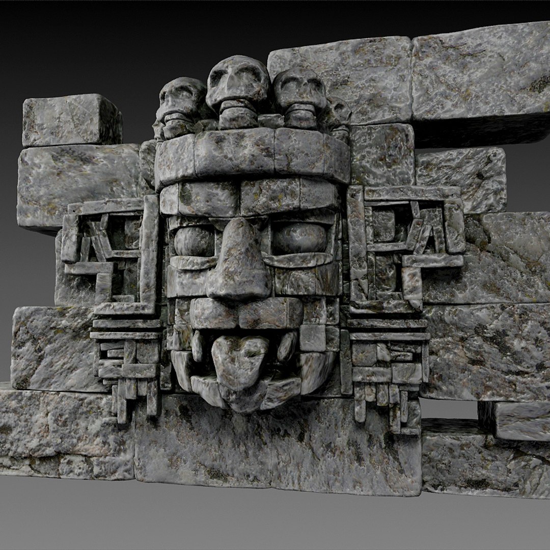 Stone Head 3d Max