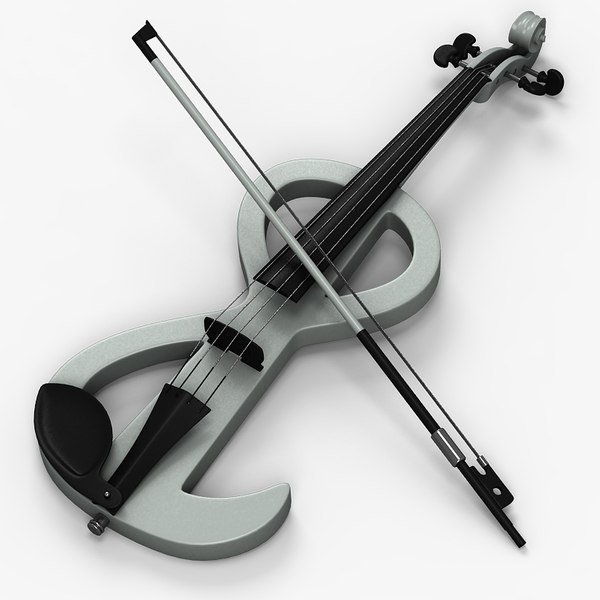 3d model electric violin