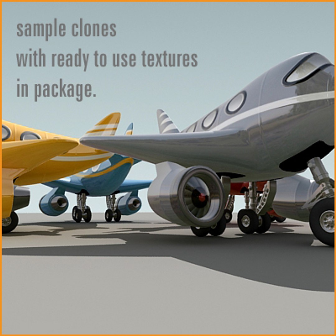 Design Fun Plane 3d Model