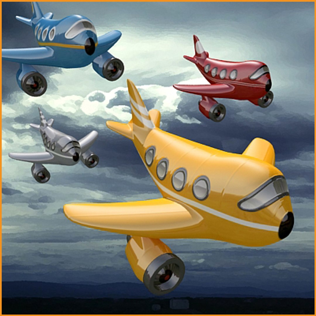Design Fun Plane 3d Model