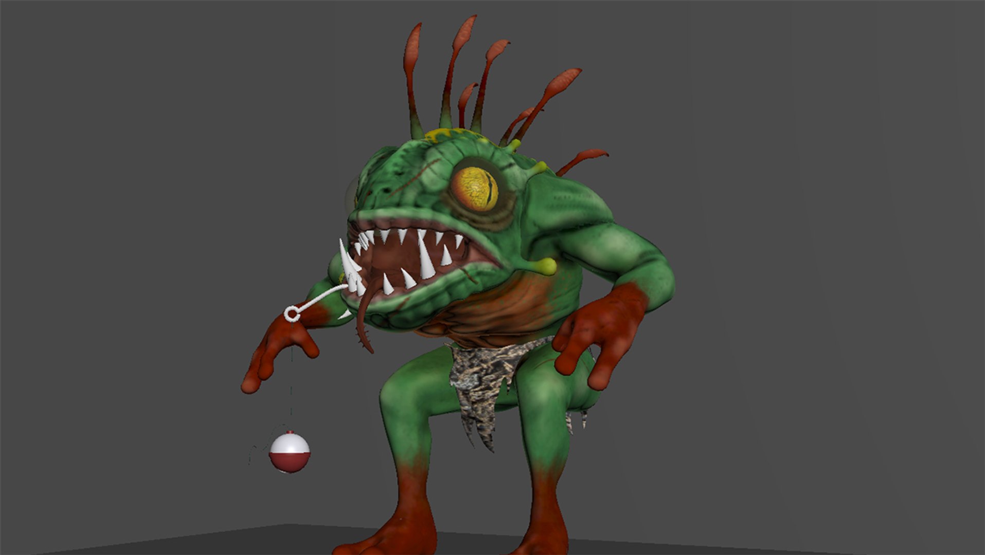 3D monster murloc model - TurboSquid 1282656